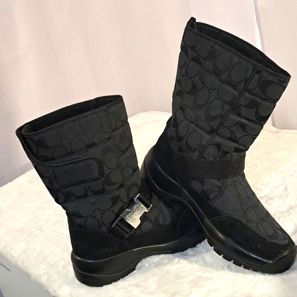 Coach | Shoes | Coach Sharron Signature Monogram All Weather Vibram ...